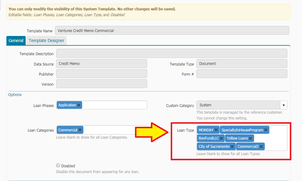 Setting up New Loan Types - Ventures